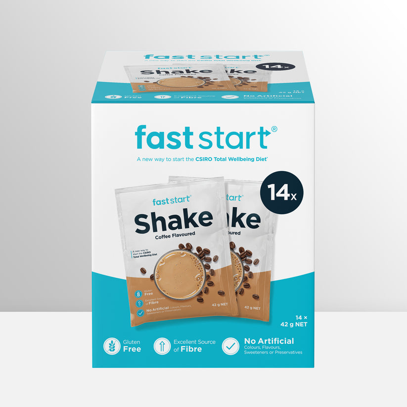 Fast Start Coffee Shakes (14 sachets) – Total Wellbeing Diet Shop